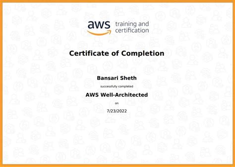 Bansari Sheth On Linkedin Awscertified