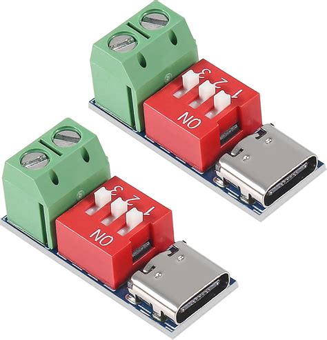 Umlife 2pcs Usb C Pd Trigger Board Module Pdqc Decoy Board Fast Charge Usb Type C