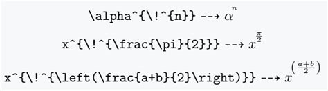 How To Use Superscript Power In LaTeX