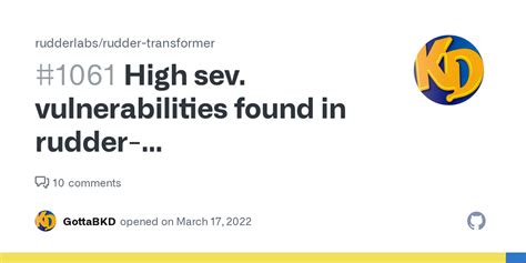 high sev vulnerabilities found in rudder transformer latest · issue