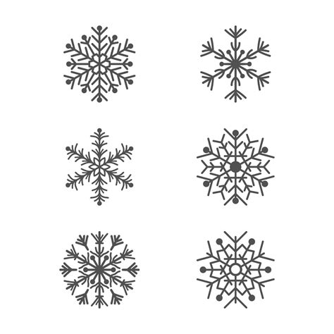 Black And White Snowflake Design 14583343 Vector Art At Vecteezy