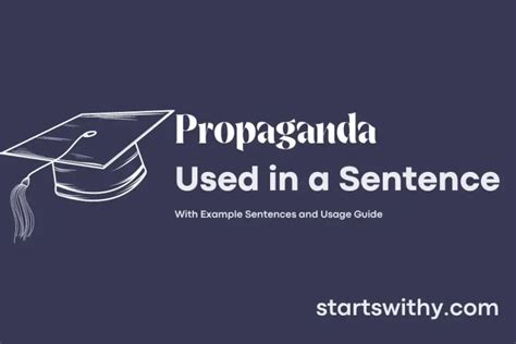 Propaganda In A Sentence Examples 21 Ways To Use Propaganda