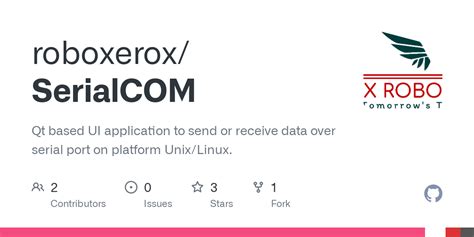 GitHub Roboxerox SerialCOM Qt Based UI Application To Send Or Receive Data Over Serial Port