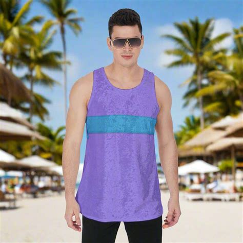 Bashir Risa Purple And Blue Velvet Tank Top Costume Etsy