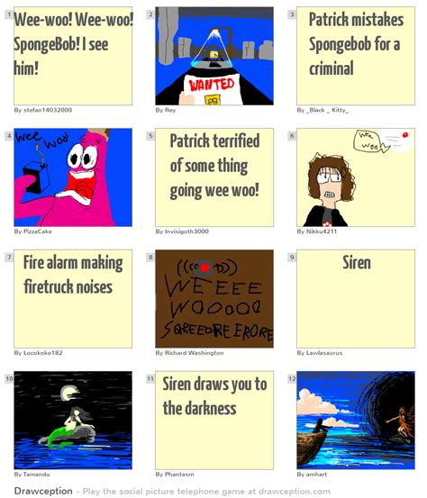 Wee Woo Wee Woo Spongebob I See Him Drawception