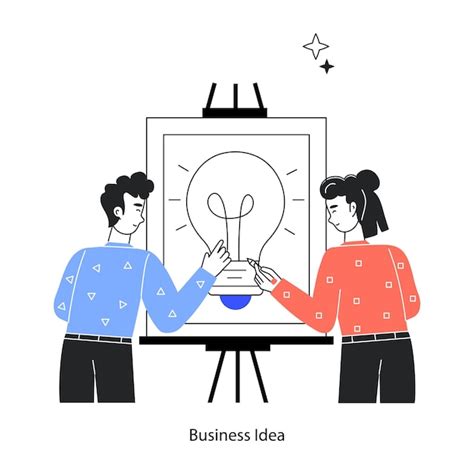 Premium Vector Get This Linear Mini Illustration Of Business Idea