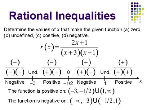 Rational Inequalities Section 2 9 B Rational Inequalities