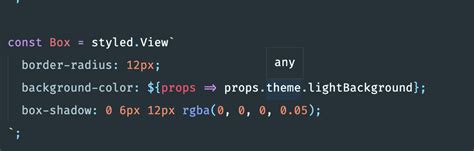 Javascript All Styled Components Return Any Typesstyled Components
