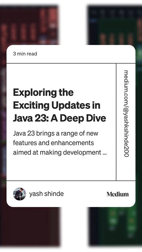 Yash Shinde On Linkedin 🚀 Java 23 Whats New 🚀 Java 23 Introduces