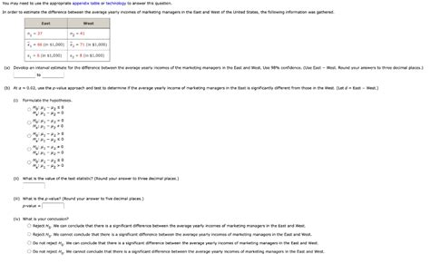 Solved You May Need To Use The Appropriate Appendix Table Or