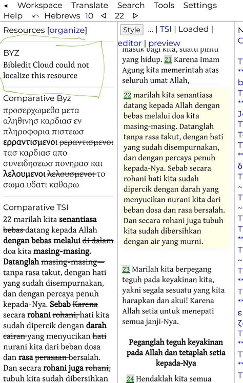 Bibledit Client Does Not Display Byzantine Usfm Resource · Issue 695 · Bibleditcloud · Github
