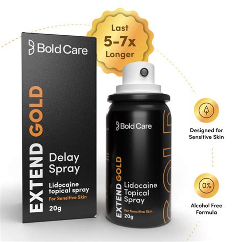 Bold Care Extend Gold Lidocaine 10 Spray For Longer Sex 20 G Buy