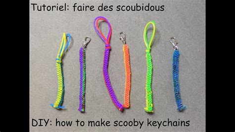 Tutoriel Faire Des Scoubidous Diy How To Make Scooby Keychains Youtube