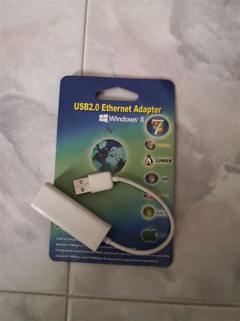 Usb Ethernet Adapter Computers Tech Parts Accessories Cables Adaptors On Carousell