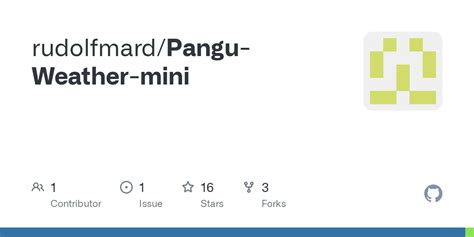 GitHub Rudolfmard Pangu Weather Mini