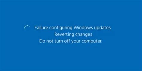 Fix A Failure Configuring Windows Updates Reverting Changes