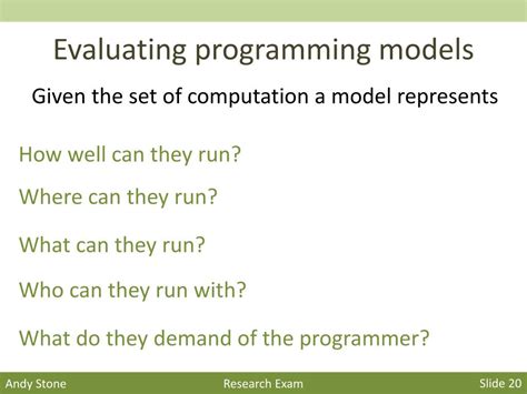 Ppt Surveying How Parallel Programming Models Address Computation