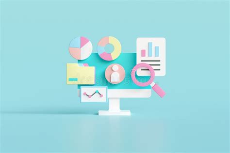 Data Analysis Business Content Graph Pie Chart Info Graphic Stock