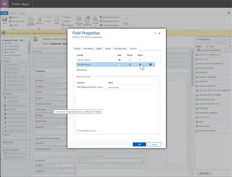 barcode scanning and global search on the field service dynamics 365