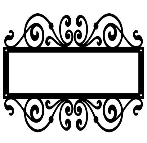 Fancy Address Plaque Bold Designs Lrcnc