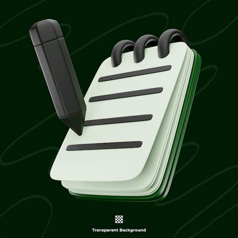 Premium Psd Note Book 3d Icon