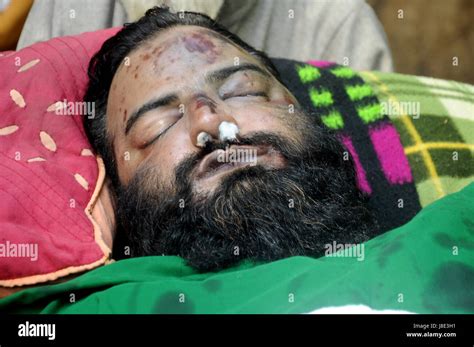 srinagar kashmir 28th may 2017 top hizbul commander sabzar ahmad