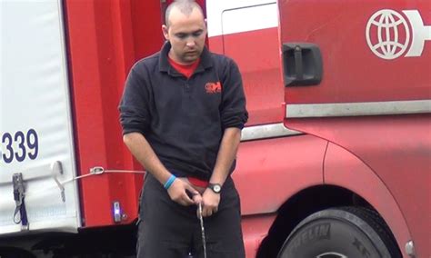 Truckers Caught Pissing