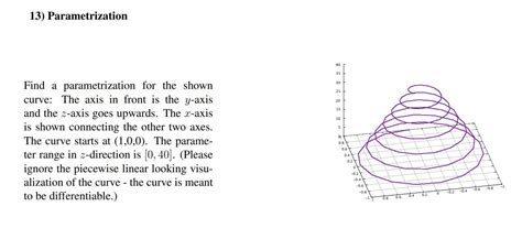 Solved Parametrization Find A Parametrization For The Chegg