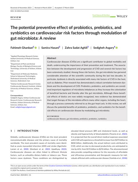 Pdf The Potential Preventive Effect Of Probiotics Prebiotics And