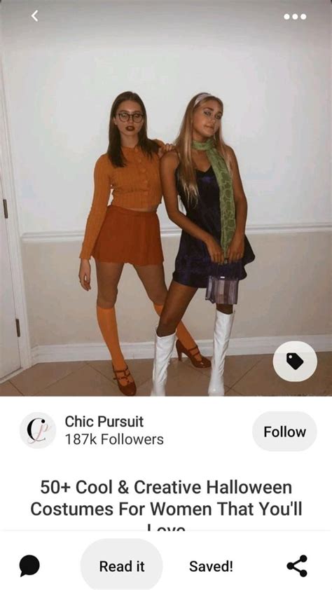 Daphne And Velma Trendy Halloween Costumes Duo Halloween Costumes Halloween Outfits