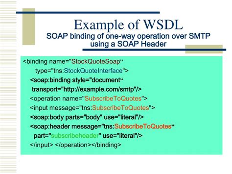 Ppt Wsdl Web Service Description Language Powerpoint Presentation Free Download Id6082783