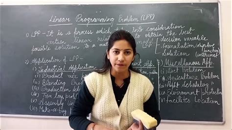 Formulation Of Lpplpp Part 1 Operation Research Linear Programming