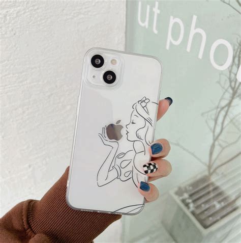 아이폰 사과먹는 백설공주 Tpu젤리케이스 아이폰11 12 13 14 프로 프로맥스 플러스 에이블리