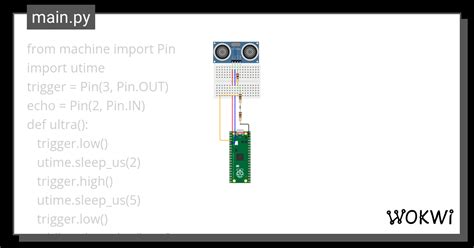 Pico Ultrasonic Wokwi Esp32 Stm32 Arduino Simulator