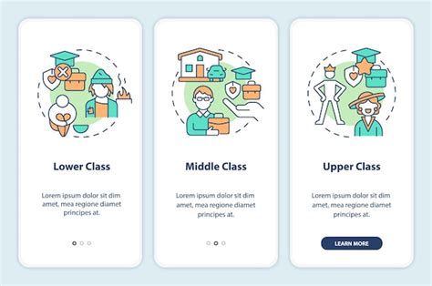 Premium Vector Class Structure Onboarding Mobile App Screen