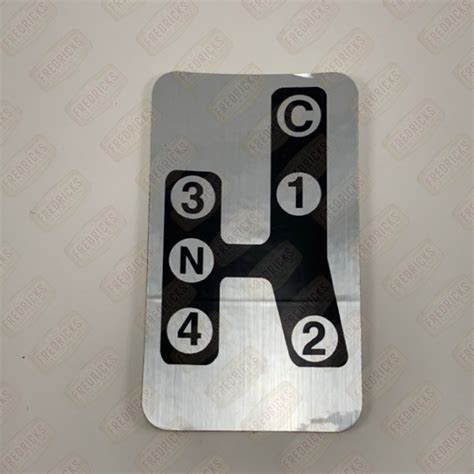 Decal Trans Shift Pattern Decal H Fredricks Equipment Parts