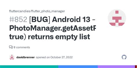 Bug Android 13 Photomanagergetassetpathlisthasall True Returns Empty List · Issue 852