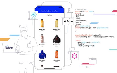 creating a mobile application with react native using the saleor