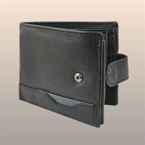 Cartera De Piel Auténtica Para Hombre Gran Capacidad