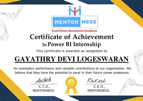 Gayathry Devi Logeswaran On Linkedin Powerbi Internshipcompletion Dataanalytics Mentorness
