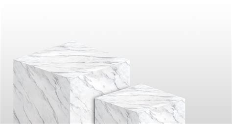 흰색 두 광택 대리석 콘텐츠 디자인의 디스플레이 대 한 공간을 복사 하거나 배경 교체에서 만든 제품 디스플레이 스탠드 배너 광고 웹 사이트 3d 렌더링에 제품 대리석에 대한