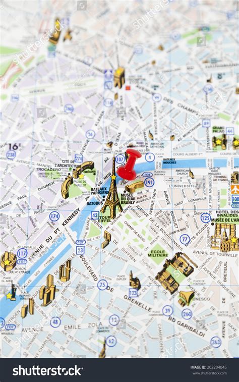 The Eiffel Tower On Map