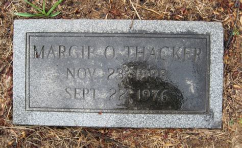 Margie Odell Thacker 1899 1976 Find A Grave äreminne
