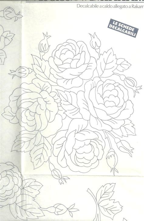 Розы Рисунки для вышивки гладью — Яндекс Диск в 2025 г Рисунки Контурные рисунки Вышивка