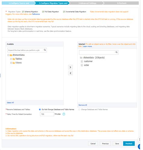 Migrate Data Between Apsaradb Rds Instances Data Transmission Service Alibaba Cloud