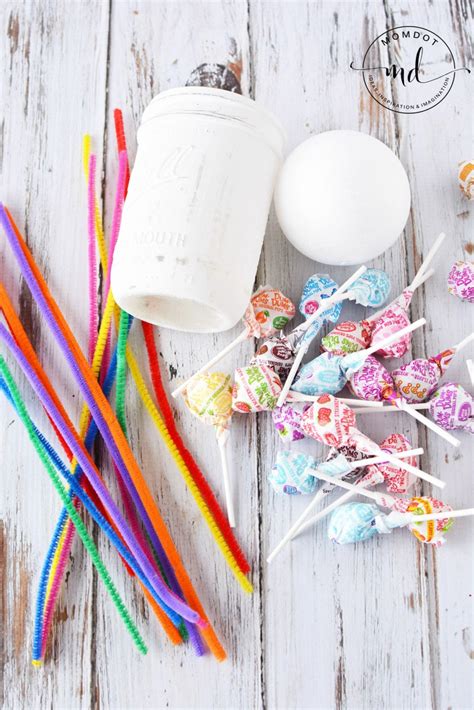 Candy Bouquet Lollipop Dum Sucker Diy Centerpiece