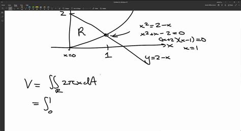 Use The Shell Method To Find The Volumes Of The Solids Generated By Revolving The Regions