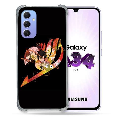 Coque Samsung Galaxy A G Manga Fairy Tail Logo Noir