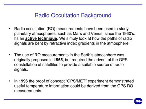 Ppt Gps Radio Occultation Powerpoint Presentation Free Download Id
