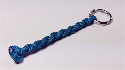 You Can Make A Remarkably Easy 2 Strand Round Braid Keychain Youtube